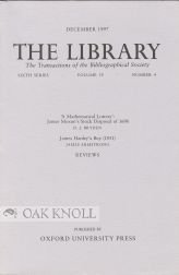 CAPITAL IN THE LONDON PUBLISHING TRADE: JAMES MOXON'S STOCK DISPOSAL OF ...