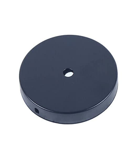 Buy Light4Life Set of 2 Celling Base 100mm x 20mm Black Ceiling Plate ...