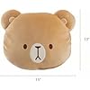 Amazon.com: Milkmochabear Official Mocha Head Cushion - 15" inch Super ...