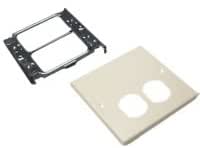 Amazon.com: Wiremold V4047BX 4047 Two-Gang Cover One Duplex Receptacle ...