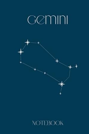 Amazon.com: Gemini: Zodiac Constellation Lined Notebook from Our ...