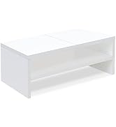 White Monitor Stand Riser-2 Pack,Wood 2 Tier Adjustable Monitor Stand ...