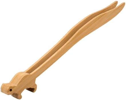 Toast Tongs, 9in Cute Squirrels Pattern Heat Resistant Mini Wooden ...