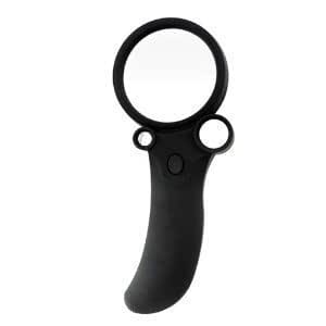 ZIGLY Double Lens Magnifier 70mm 2.5X 25X 55X Magnifying Glass (Black ...