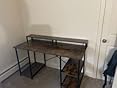 Amazon.com: IBUYKE 55" Computer Desk, Office Table, Gaming Workstation ...