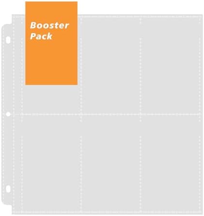 Amazon.com: Ampleer Booster Pack Sleeve, 6 Pocket Protector Page ...