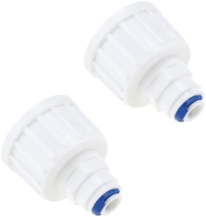 ECSiNG 2pcs 3/4inch BSP Female Thread to 1/4inch Tap Connector Pushfit ...