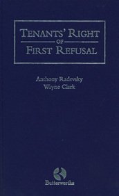 Radevsky and Clark: Tenant's Right of First Refusal: Radevsky, Anthony ...