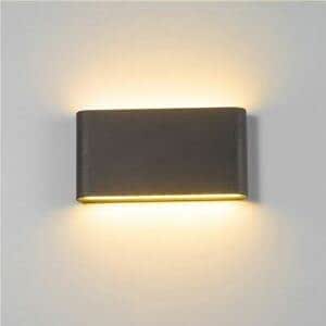 IMPRESSION LIGHTS 1 Way Up and Down Light Warm-White Lighting Black ...
