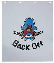 Amazon.com: Back Off mud Flaps White Poly 24”x 30” Heavy Duty Poly ...