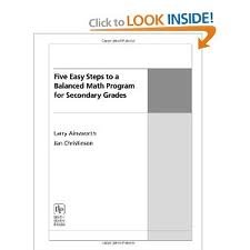 Five Easy Steps to a Balanced MathProgram for Secondary Grades ...