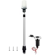 Amazon.com: CLGMarine Bimini Top Light - All Round LED Anchor & Stern ...