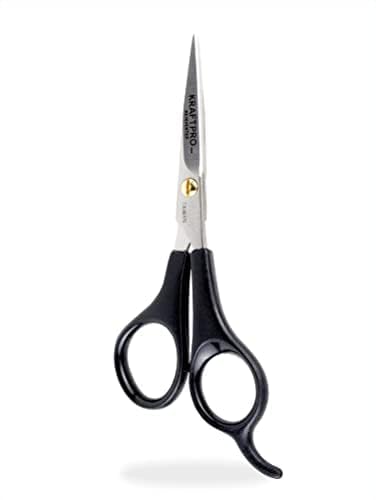 Kraftpro Plastic Handle Hair Cutting Scissor Pack of 6 Barber Saloon ...