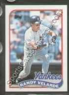 Amazon.com: 1989 Topps Baseball Card # 584 Randy Velarde New York ...