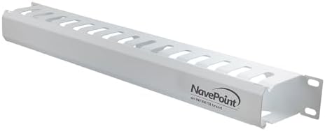 Amazon.com: NavePoint 19 inch Wide Horizontal Cable Management, 1U, 2.5 ...