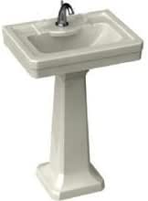 Porcher Sinks 24020 01 Lutezia Ii 24 In 1 Hole Lav amp Ped Biscuit ...