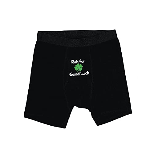 Amazon.com: Rub For Good Luck Mens Boxer Briefs Funny Mens Boxers (L ...