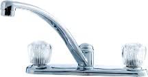Delta Two Handle Kitchen Faucet W/Spray - 2402 - Plumbing Fixture ...