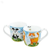 Buy Rayware Mugs Assorted 2-Piece Set Whoof and Meow Online at Low ...