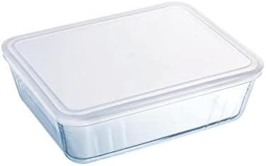 Pyrex Rectangular Dish with Plastic Lid, 2.6L : Amazon.co.uk: Home ...