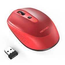 Amazon.in: Buy (Refurbished) Tecknet M005 Omni Mini Wireless Mouse (Red ...