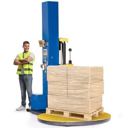 Buy PEC TOOLS Industrial Shrink Wrap Machine - Electric Pallet Stretch ...