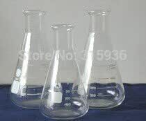 Verre Erlenmeyer, le verre fiole conique, 500 ml, col étroit, verre ...