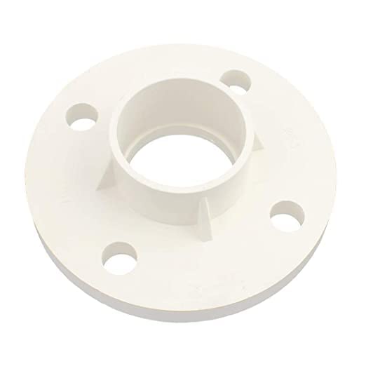 Straight Flange Type PVC-U Pipe Connector Adapter Fitting White (63 mm ...