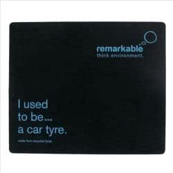 Amazon.com : Remarkable Recycled Tyre Mouse Mat Black/Blue [Pack 10 ...