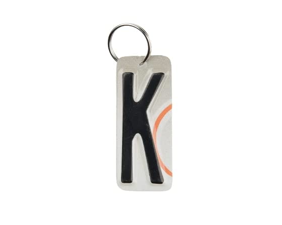 Amazon.com: Letter K Key Chain - Initial K key chain - License Plate ...