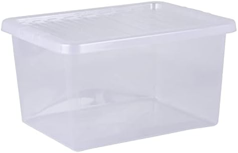 Whatmore CRYSTAL 80L BOX & LID CLEAR 11315 : Amazon.co.uk: Home & Kitchen