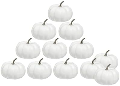 Amazon.com: Winlyn 48 Pcs Fall Rustic White Artificial Pumpkins Small ...
