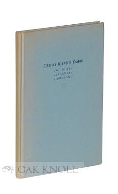 CHARLES WENDELL DAVID, SCHOLAR, TEACHER, LIBRARIAN: None Stated: Amazon ...