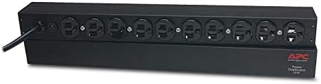 Amazon.com: APC Rack Mount PDU, Basic 100V-120V/15A, (10) Outlets, 1U ...