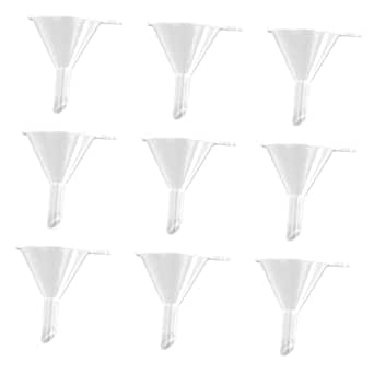 Amazon.com: HOLIDYOYO Plastic Small Funnels 100pcs Liquid Dispensing ...