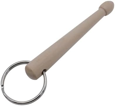 Amazon.com: Cheerock Mini Drum Sticks Keychain 1 Natural Wood Miniature ...