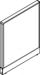 Amazon.com: HON Initiate 42 x 36 Inch Non-Tackable Cableway Panel ...