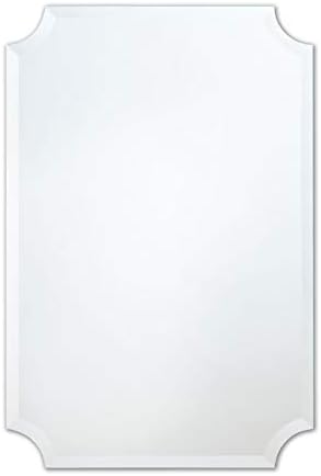 Amazon.com: LAMCHMOR 30x36 Inch Bathroom Mirror Frameless Beveled Edge ...