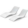 Amazon.com : Aqua Blue Pool Lounge Chairs - UV Resistant Water Chaise ...