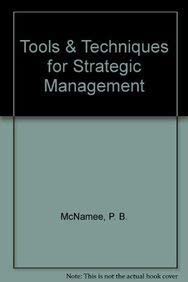 Buy Tools and Techniques for Strategic Management Book Online at Low ...