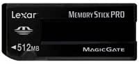 Lexar Memory Stick Pro de 512 MB | Amazon.com.br