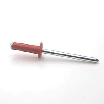 RIVETS AVEUGLE 4,8X15 MM RAL 3020 rouge signalisation DIN 7337A ALU PAR ...