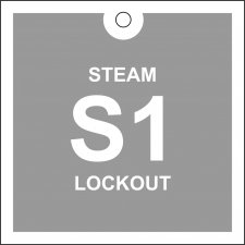 Premier Factory Safety Steam Lockout Tag: Square: Amazon.com ...