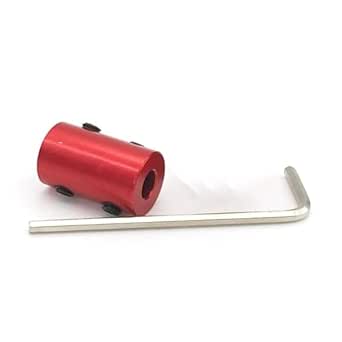 Pangyoo 1pcs D12 L20 Aluminum Alloy Coupling Red Rigid Screw Coupling ...
