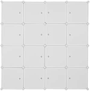 Amazon.com: 4-Layer 16 Cube Organizer Stackable Plastic Cube Storage ...