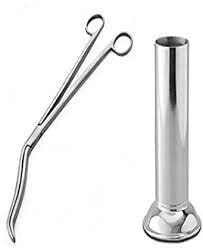 RPJ Cheatle Forceps With Jar Stainless Steel : Amazon.in: Industrial ...