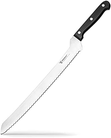 Humbee 12 Inch Serrated Offset Bread Knife, Premium Stainless Steel ...