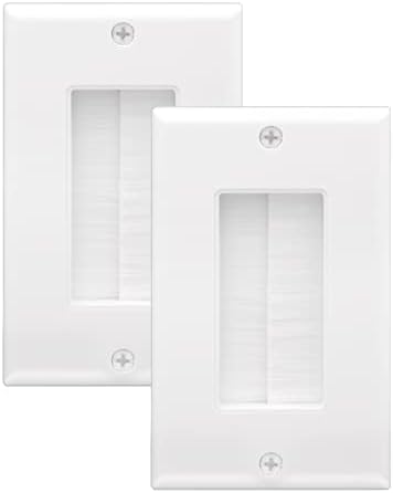 Amazon.com: VCELINK Wall Plate Cable Pass Through with Mounting Bracket ...