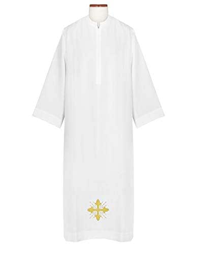 Amazon.com: Traditional Priest Alb, White Alb, Albs for Priest ...