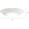 Kichler Horizon 7.4” LED Downlight/Ceiling Light 3000K in White, LED ...